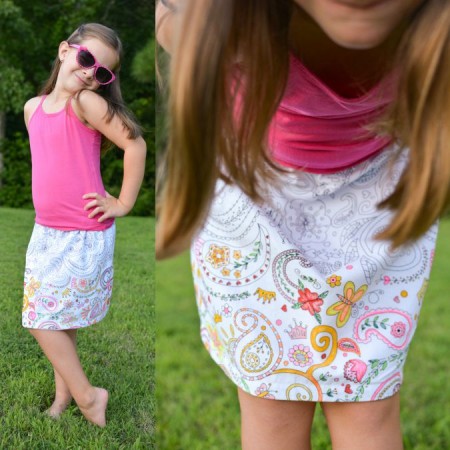 Color Me Border-Print Skirt: A Tutorial
